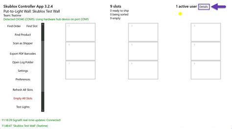 Manage Sorter Sessions In The Skublox Controller Skublox Help