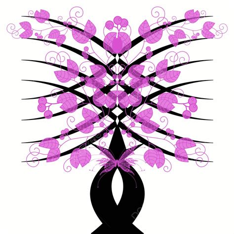 Art Tree Black Abstract Growth Vector Black Abstract Growth Png And