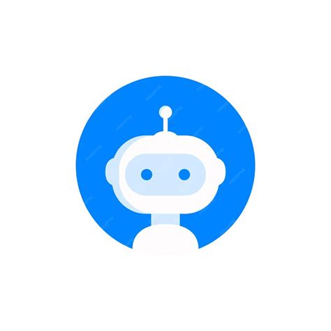 Premium Vector Robot In Circle Vector Icon