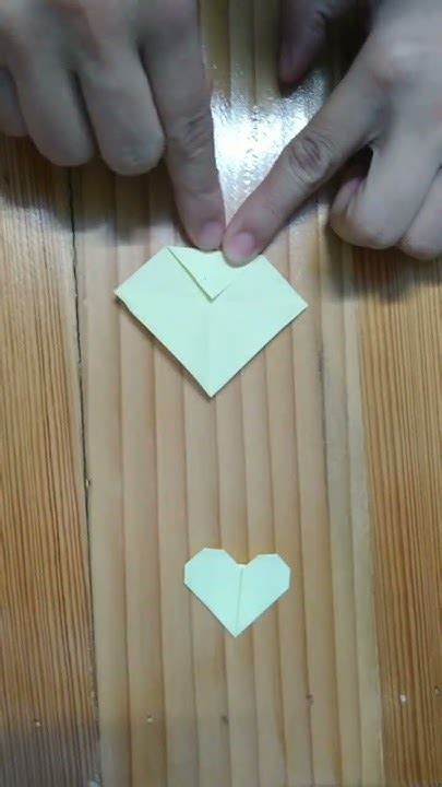 พับหัวใจกระดาษ หัวใจดวงเล็ก Mini Heart วันวาเลนไทน์ Youtube