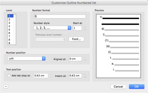 Outline Numbering In Word For Macos Best Practices Brandwares