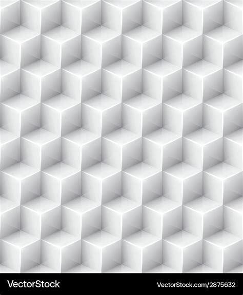 White Geometric Texture Seamless Background Vector Image