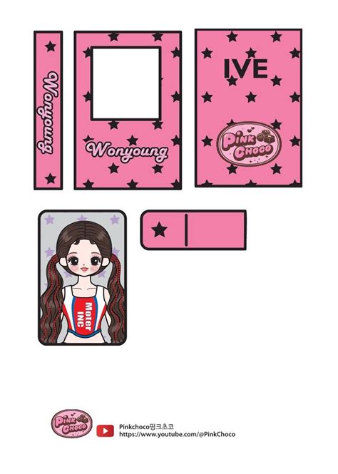 Ive Wonyoung Paper Dolls Dress Up Handmade Photocard 장원영 포토카드 택배가 왔어요 아이브 포토카드 만들기 Diy 종이 인형