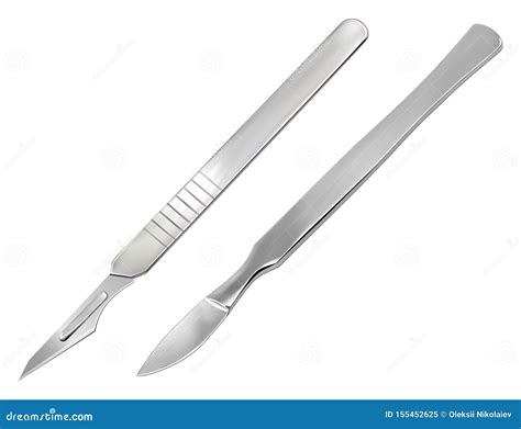 Reusable All Metal Scalpel And Delicate Pointed Scalpel With Removable Blade Manual Surgical