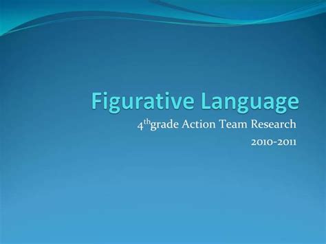 Ppt Figurative Language Powerpoint Presentation Free Download Id