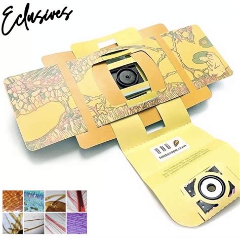Assembled Foldscope Basic Kit Origami Paper 140 X Magnification Science And Tech Toys Shopee