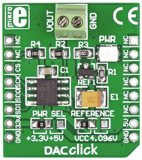 MikroElektronika MIKROE DAC Click MikroBus Click Board Signal Conversion Development Kit