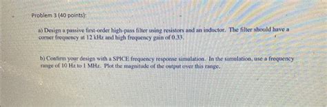 Solved For Problem 3 I Need Help Finding L And R How To Chegg Com