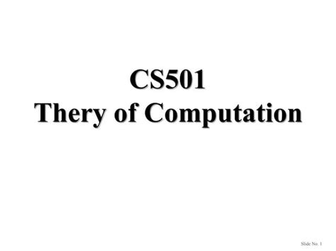 Introduction Of Theory Of Computing Theory Of Computing Has A Important Role In Computing