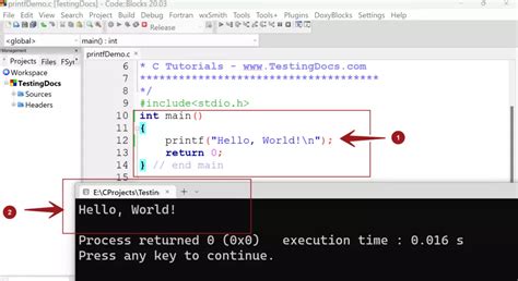 C Printf Function Testingdocs