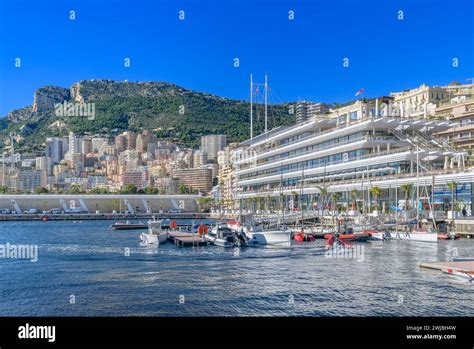 Port Hercule Marina Monte Carlo In Monaco From Here The City Rises Into The Hills Behind
