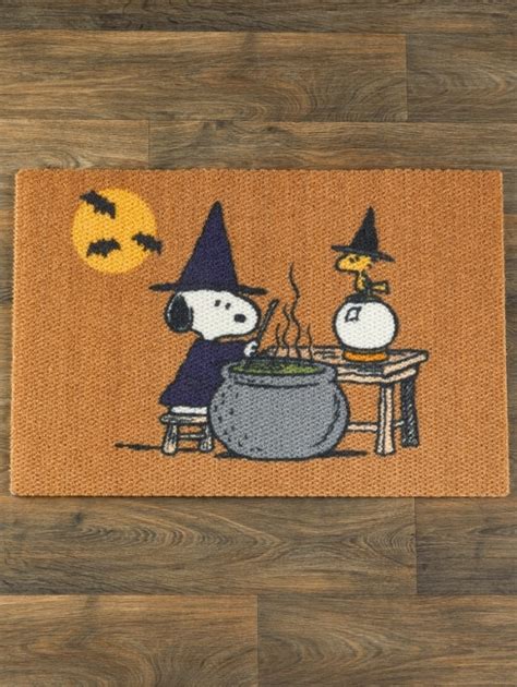 Peanuts Snoopy Halloween Magic Indooroutdoor Rug And Doormat