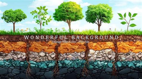 Soil Layers Diagram PSD High Quality Free PSD Templates For Download