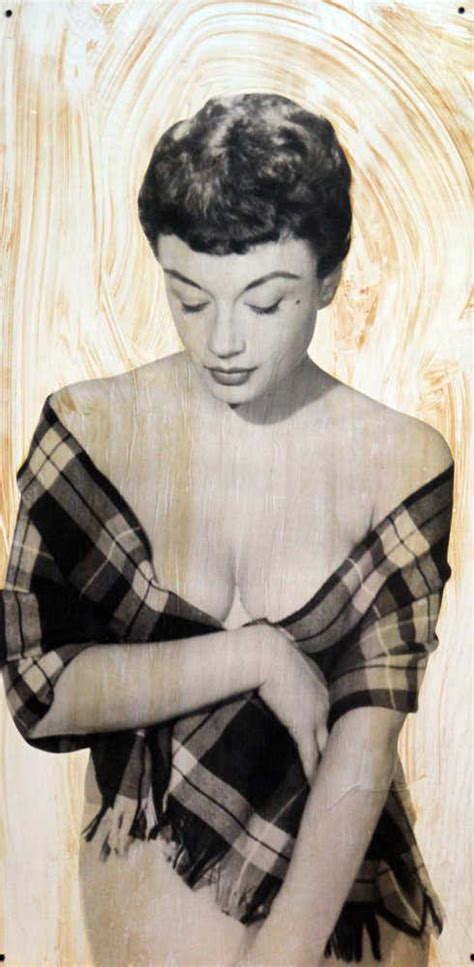 Pamela Green By Harrison Marks Mixed Media On Wood 2x4