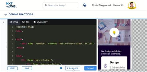 Ponnaganti Hemanth On Linkedin Today I Developed The Design Section Using Html And Css