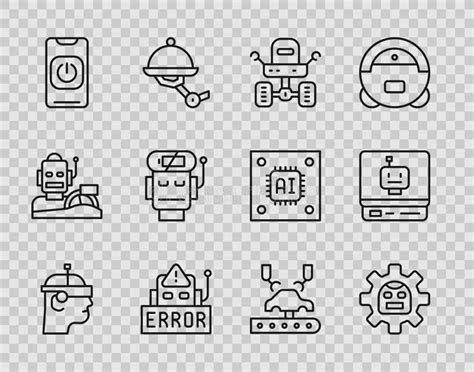 Set Line Smart Glasses Robot Mars Rover Error In Robot Turn Off