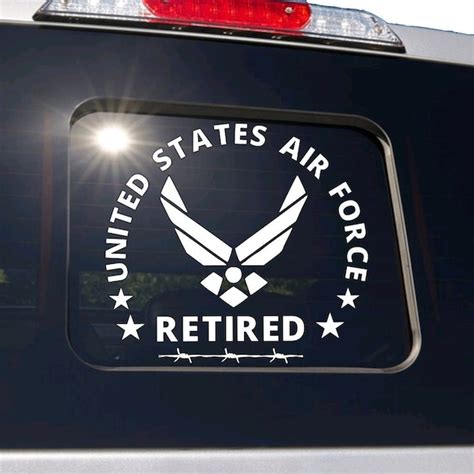 Retired Air Force Window Stickers Etsy