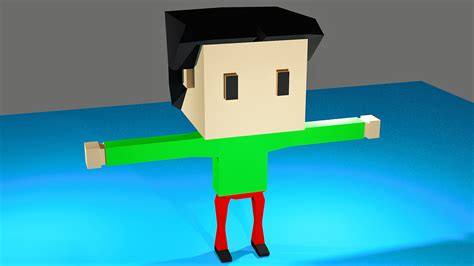 Free 3d Handsome Cube Boy Turbosquid 1975919