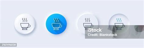 에스프레소 커피 아이콘입니다 뜨거운 음료 기호입니다 선 아이콘 벡터 0명에 대한 스톡 벡터 아트 및 기타 이미지 0명 3차원 형태 고급 Istock