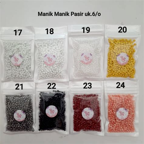 Jual [plastik 25 Gr Dan 50 Gr] 6 O Manik Manik Pasir Manik Manik Motif Manik Manik Korea Part