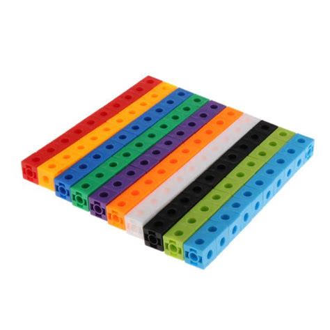 Jual 100pcs 10 Colors Multilink Linking Cubes Math Manipulative Counting Blocks Di Seller