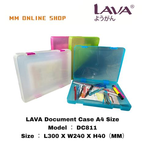 Lava Document Case A4 Size Assorted Colours Shopee Malaysia