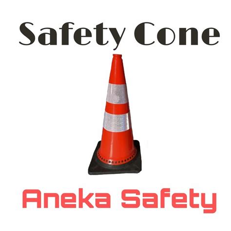 Safety Cone PVC Rubber Kerucut Lalu Lintas Trademall Id