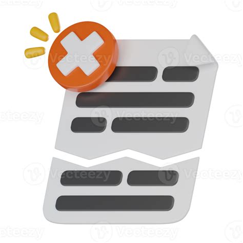 Digital Error 3d Illustration Corrupted File And Tech Glitch Icon