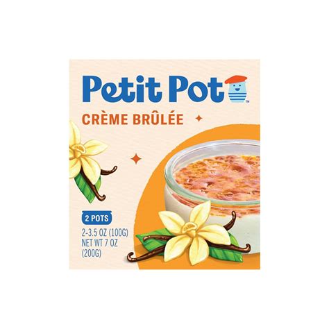 Petit Pot Postre Francés Creme Brulee 2 Macetas De 35 Onzas