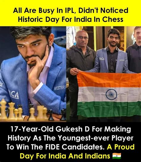 Murali Krishna On Linkedin Historic Day For India In Chess