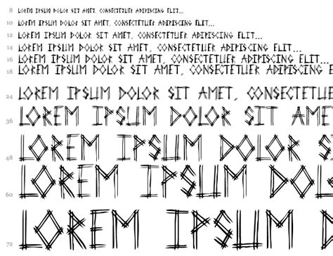 2 Prong Tree Regular Truetype Font