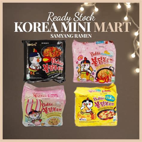 New Ready Stock Samyang Ramen Halal Cream Carbonara Original Cheese Spicy Sos Delicious