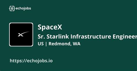 Spacex Is Hiring Sr Starlink Infrastructure Engineer Usd 125k 175k Redmond Wa Sql Matlab