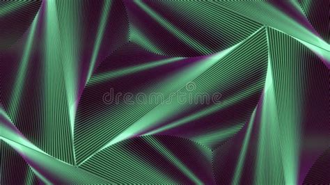 3d Rendering Loop Animation Of A Geometric Pattern Of Triangles With