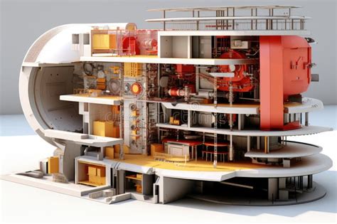 Conceptual Diagram Of Nuclear Battery Structure Stock Image Image Of