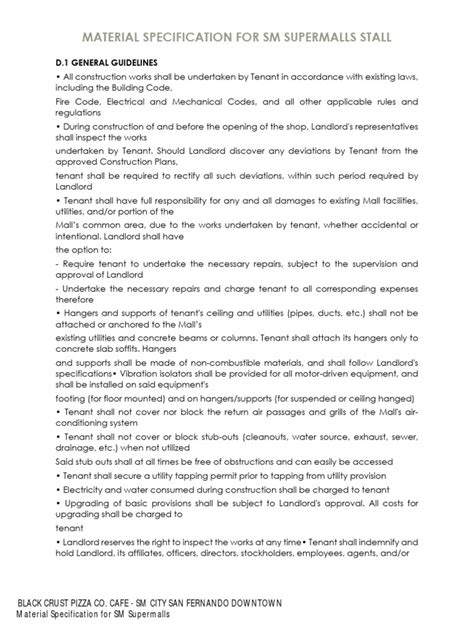 Material Specification Sm Pdf Duct Flow Plumbing