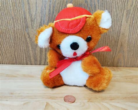 Vintage Twink Lnc Mini Plush Bear Made In Taiwan 6 Inches Tall Etsy