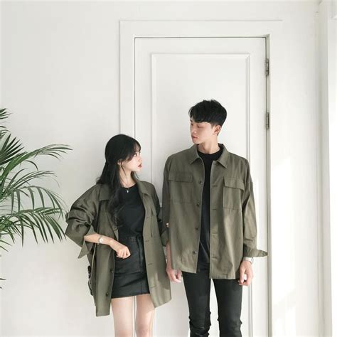 커플룩 시밀러룩 1위 자체제작 Thexxxy더엑스 On Instagram 가벼운 면자켓이 좋은 계절 유행타지 않고