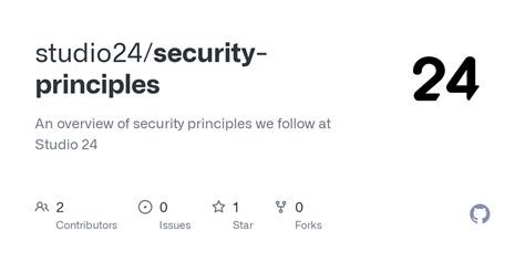 Github Studio24security Principles An Overview Of Security