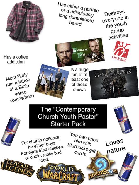 The Contemporary Church Youth Pastor” Starter Pack Rstarterpacks