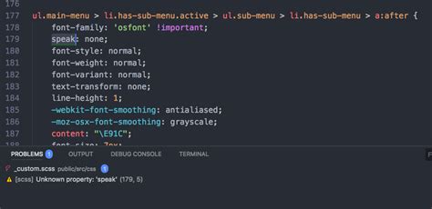 Intellisense Unknown Property `speak None` For Sass · Issue 43022 · Microsoftvscode · Github