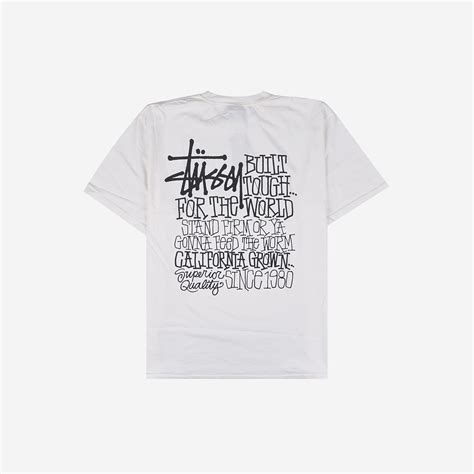 스투시 캘리포니아 그로운 피그먼트 다이드 티셔츠 내츄럴 Kream