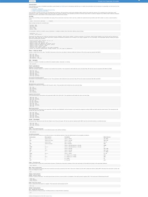 Simple 8 Bit Assembler Instruction Set Help Pdf Assembly Language