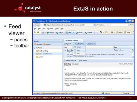 Getting Started With Catalyst And Extjs Ppt