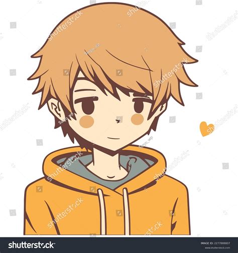 Chibi Anime Boy With Hoodie