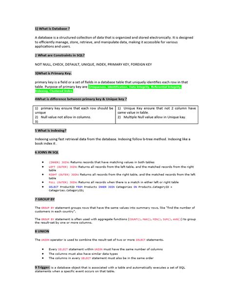 1 what is database uniqueness identification data integrity