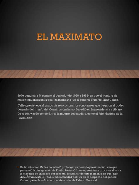 El Maximato Pdf Gobierno Agitación