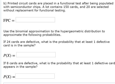 Solved A Suppose That X Has A Hypergeometric Distribution