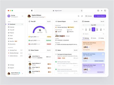 schedule alignui design system dashboard design design system hr management