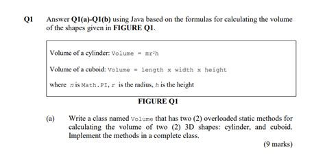 Solved Q1 Answer Q1a Q1b Using Java Based On The